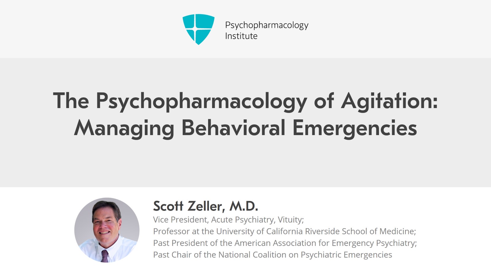 The Psychopharmacology of Agitation: Managing Behavioral Emergencies ...